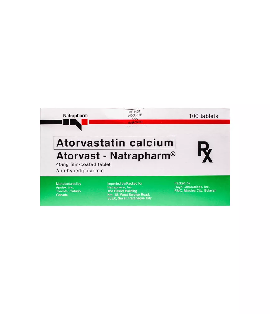 ATORVAST-NATRAPHARM Atorvastatin Calcium 40mg Film-Coated Tablet 1's ...